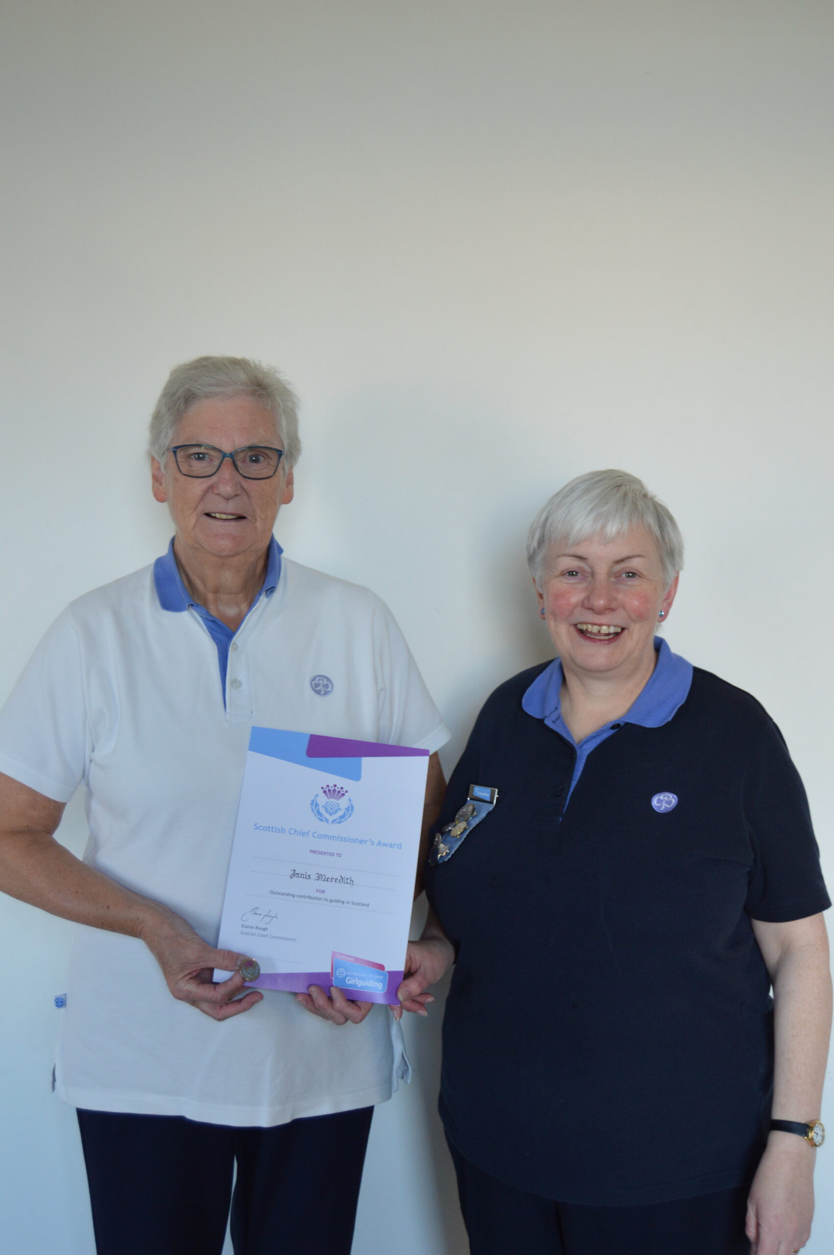 Janis Meredith presented with Scottish Chief Commissioner’s Award ...